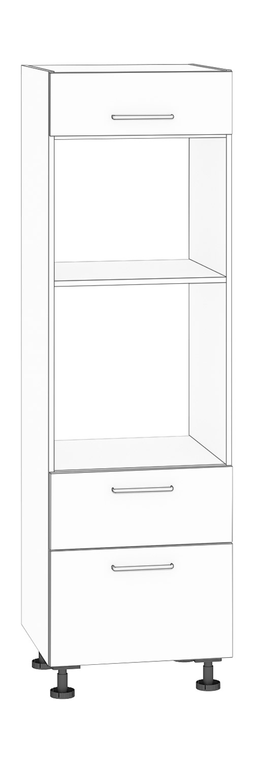 Hochschrank für Kompaktgerät/Backofen, Höhe 201,25 cm weiß | Dusyma