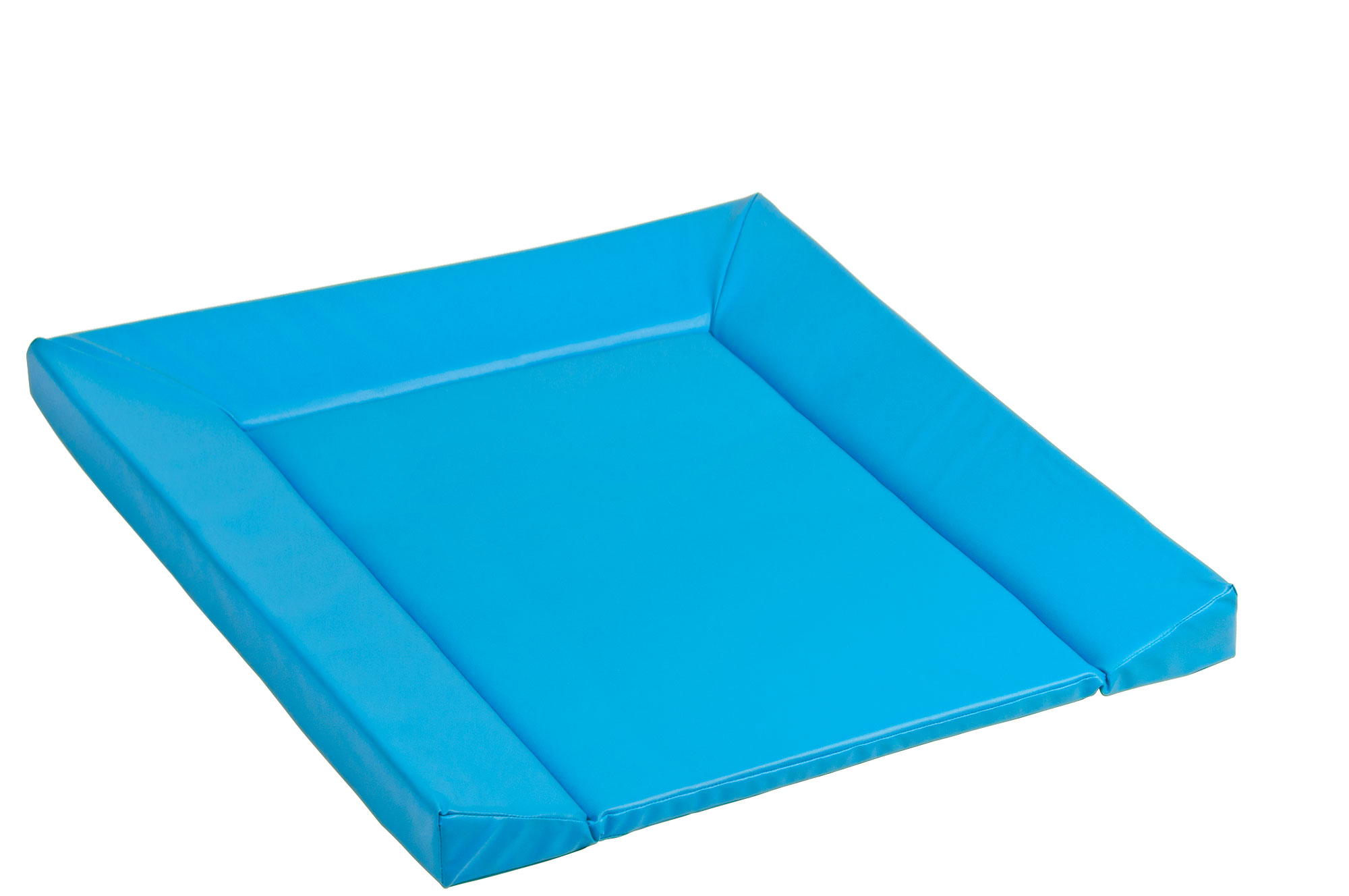 Wickelauflage mit Rand türkis | Dusyma